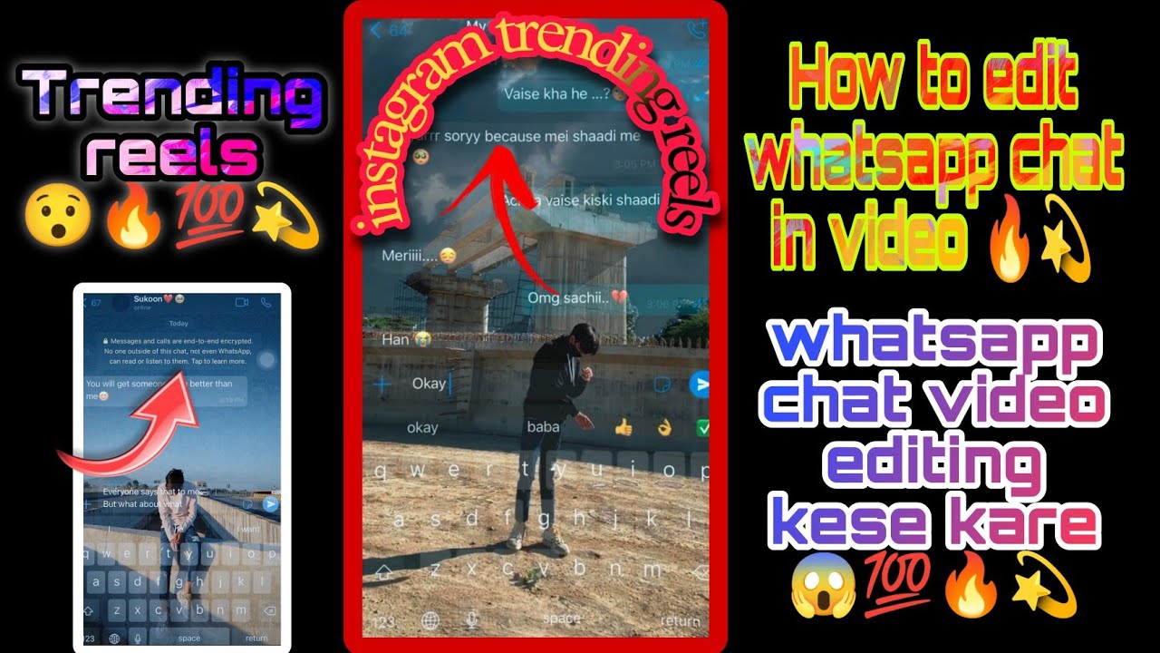 Whatsapp Chat Video Editing Kaise Kare😱🔥💯💫 How To Editing Whatsapp Chat ...