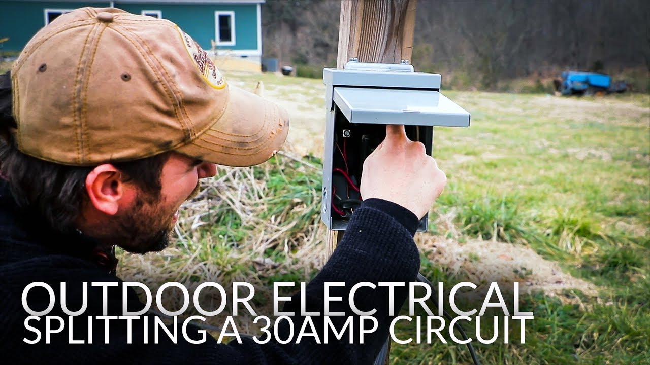 Installing an Outdoor Electrical Circuit - YouTube