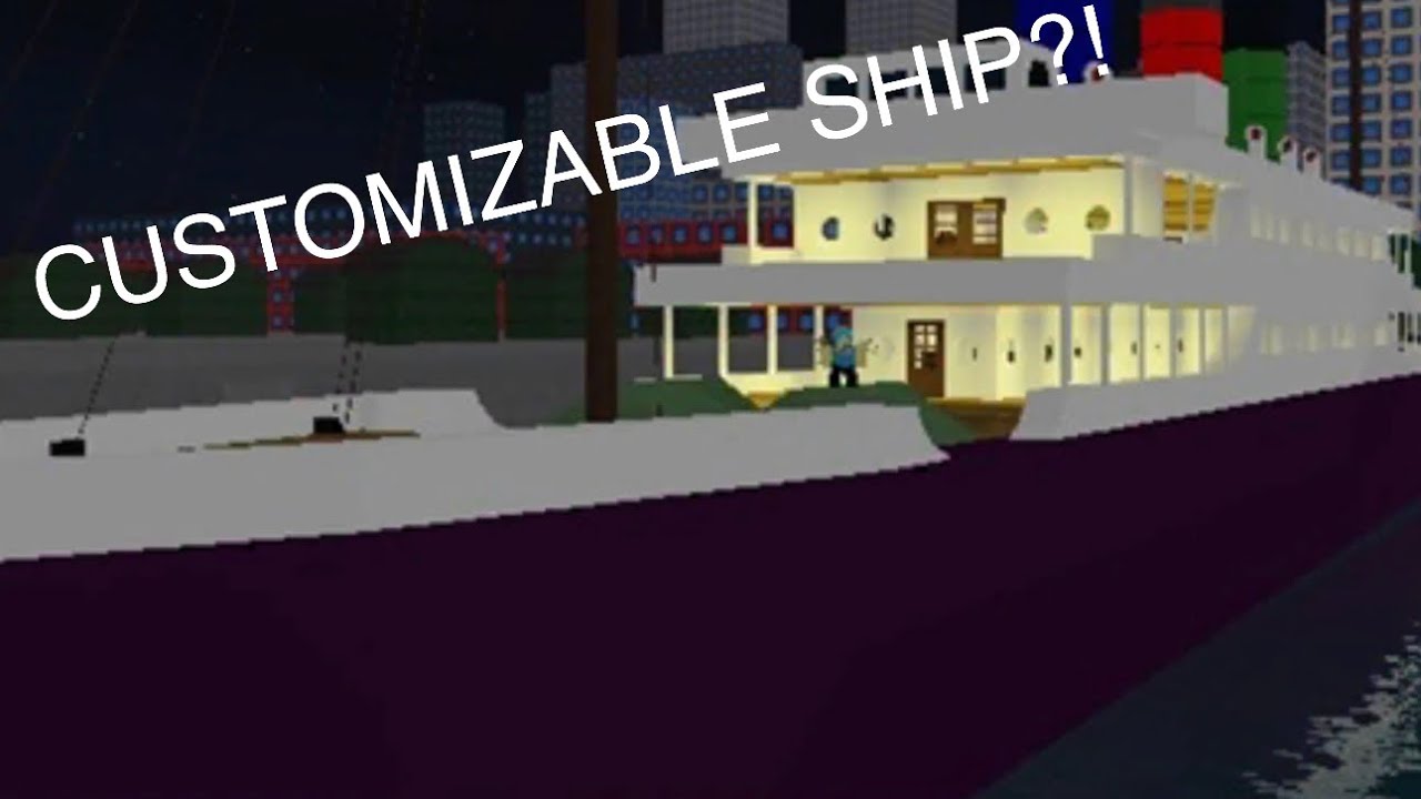 CUSTOMIZABLE SHIP?! (Ship simulator Roblox) - YouTube