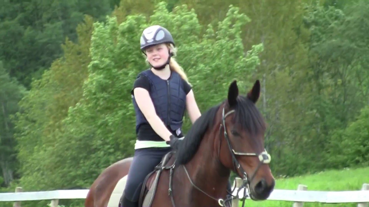 My first time ever riding a big horse! - YouTube