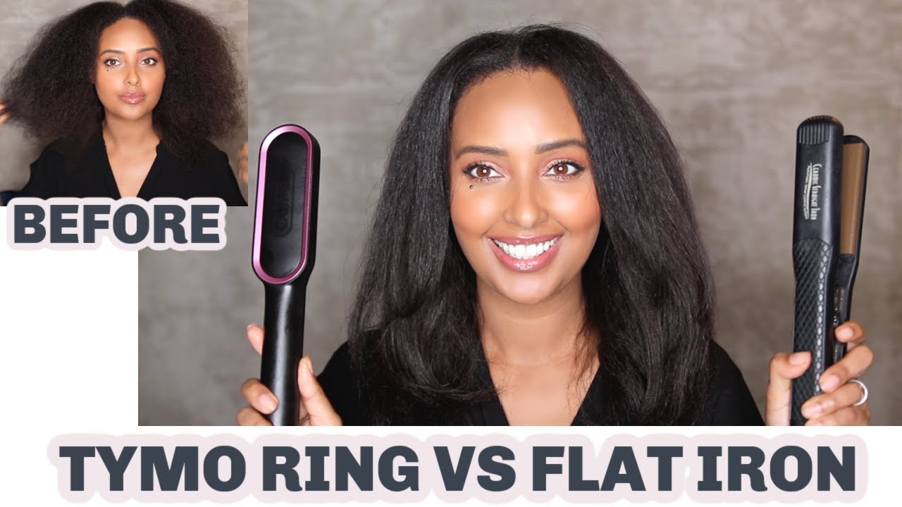 TYMO RING WORKS BETTER THAN MY FLAT IRON FOR MY TYPE 4 HAIR?! 😲 AMAZING ...