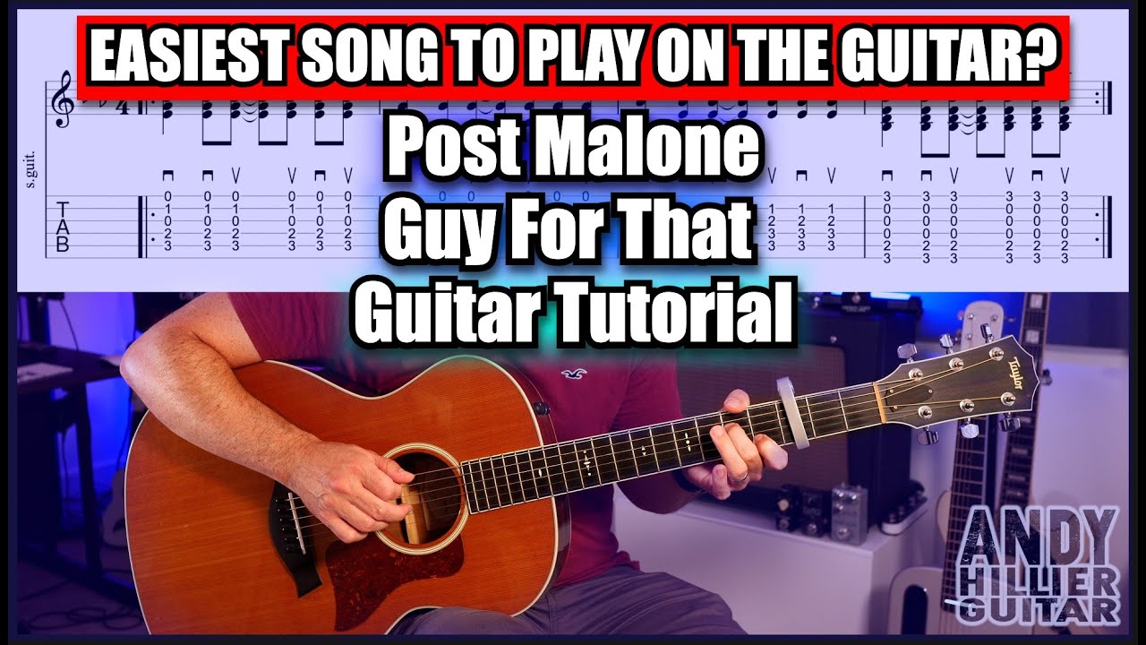 Post Malone - Guy For That Guitar Tutorial (ft. Luke Combs) - YouTube
