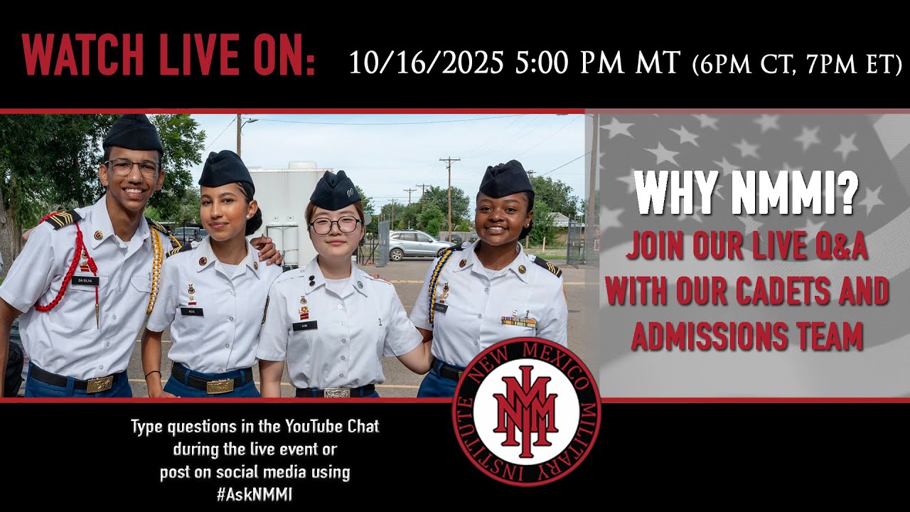 Why NMMI? | Live Q&A with Cadets & Admissions - YouTube
