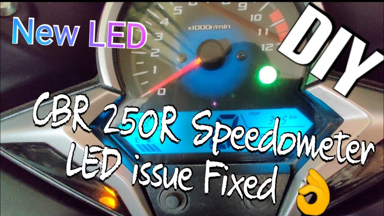 CBR 250R Speedometer LED issue fixed | How to fix CBR 250R speedometer ...