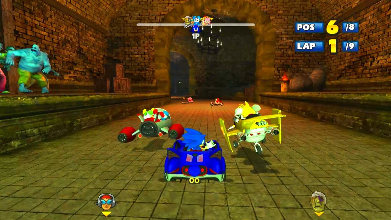 SONIC Sewer Scrapes 9 Laps Expert (Request) Sega All-Stars Racing. PC ...