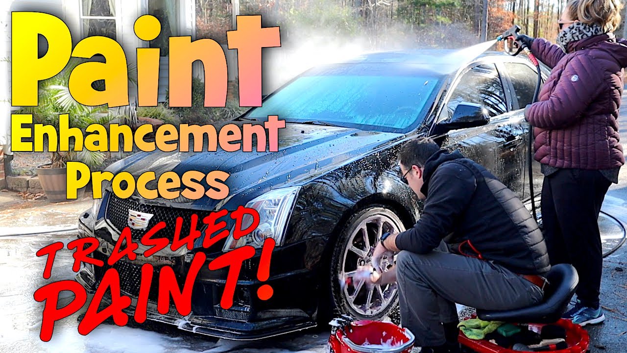 Paint Enhancement & Ceramic Coating Process On Trashed Paint! - YouTube
