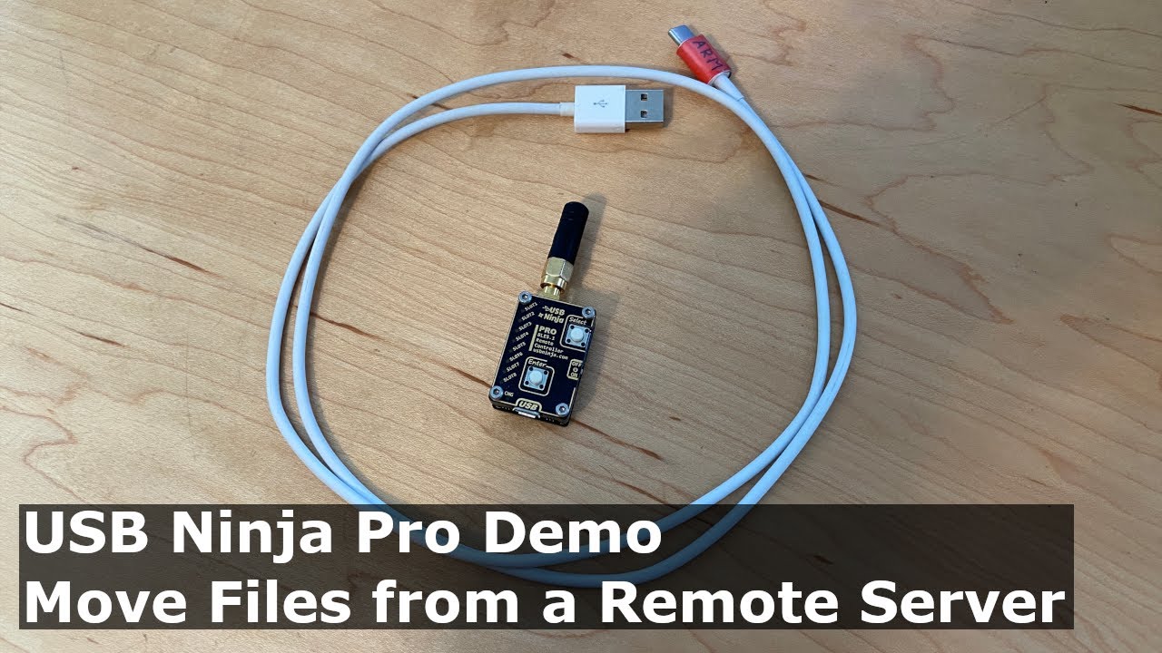USB Ninja Pro Demo - Move Files from a Remote Server - YouTube