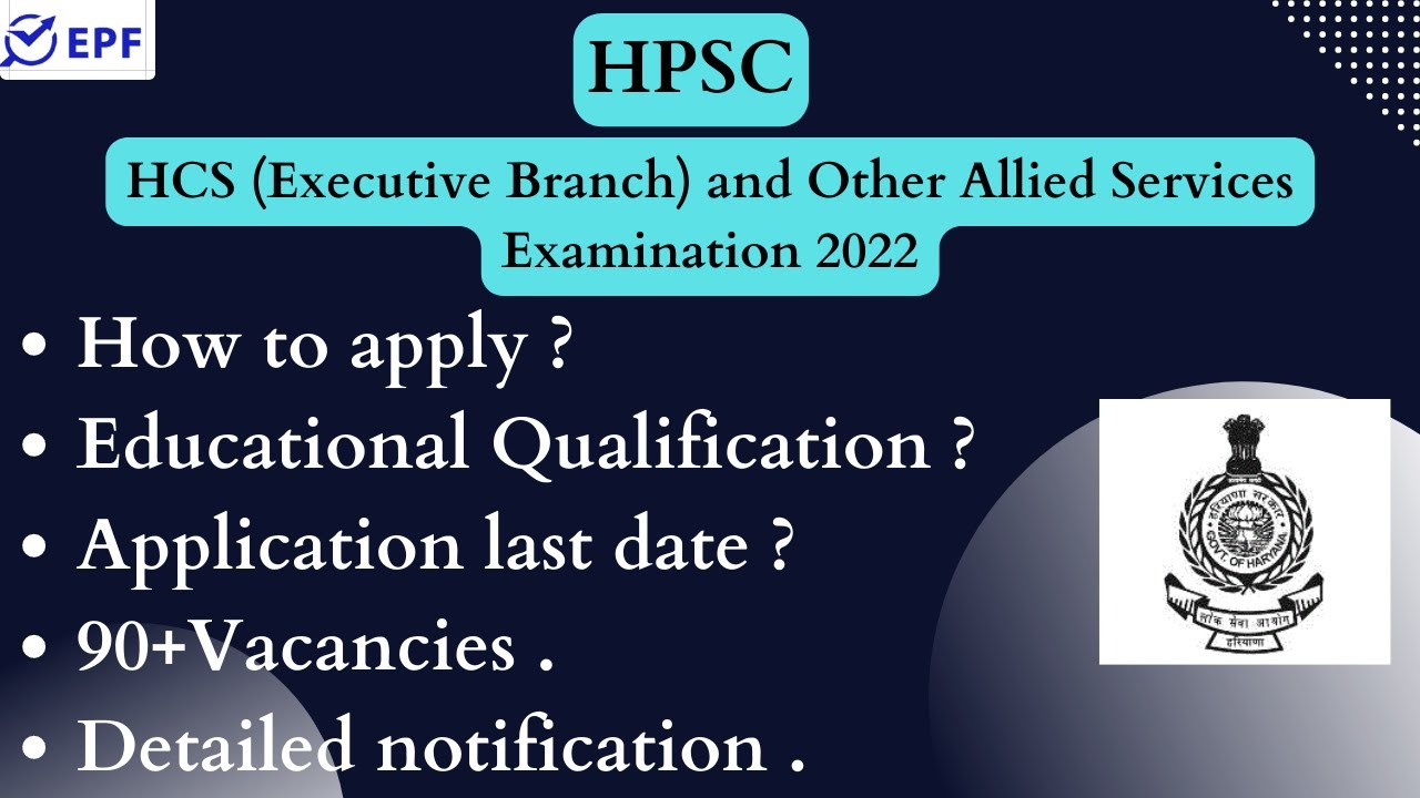 HPSC || HCS (Executive Branch) and Other Allied Services Examination ...