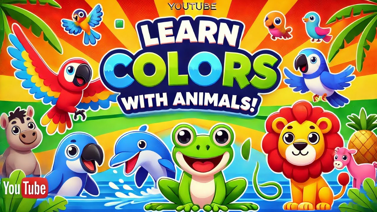 Learn Colors with Animals | Fun Educational Video for Toddlers and ...