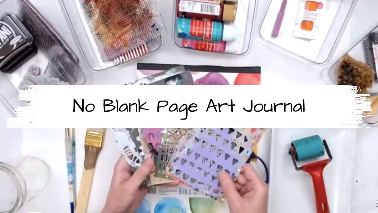 How to Make a No Blank Page Art Journal - YouTube