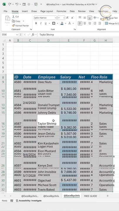 Column and Rows Trick in Excel ‼️ #computer #knowledge #excel #viralpage #like4likes #shorts ...