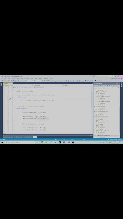 How to Animate Characters in Unity 3D | Animation Transitions With Booleans | #shorts - YouTube