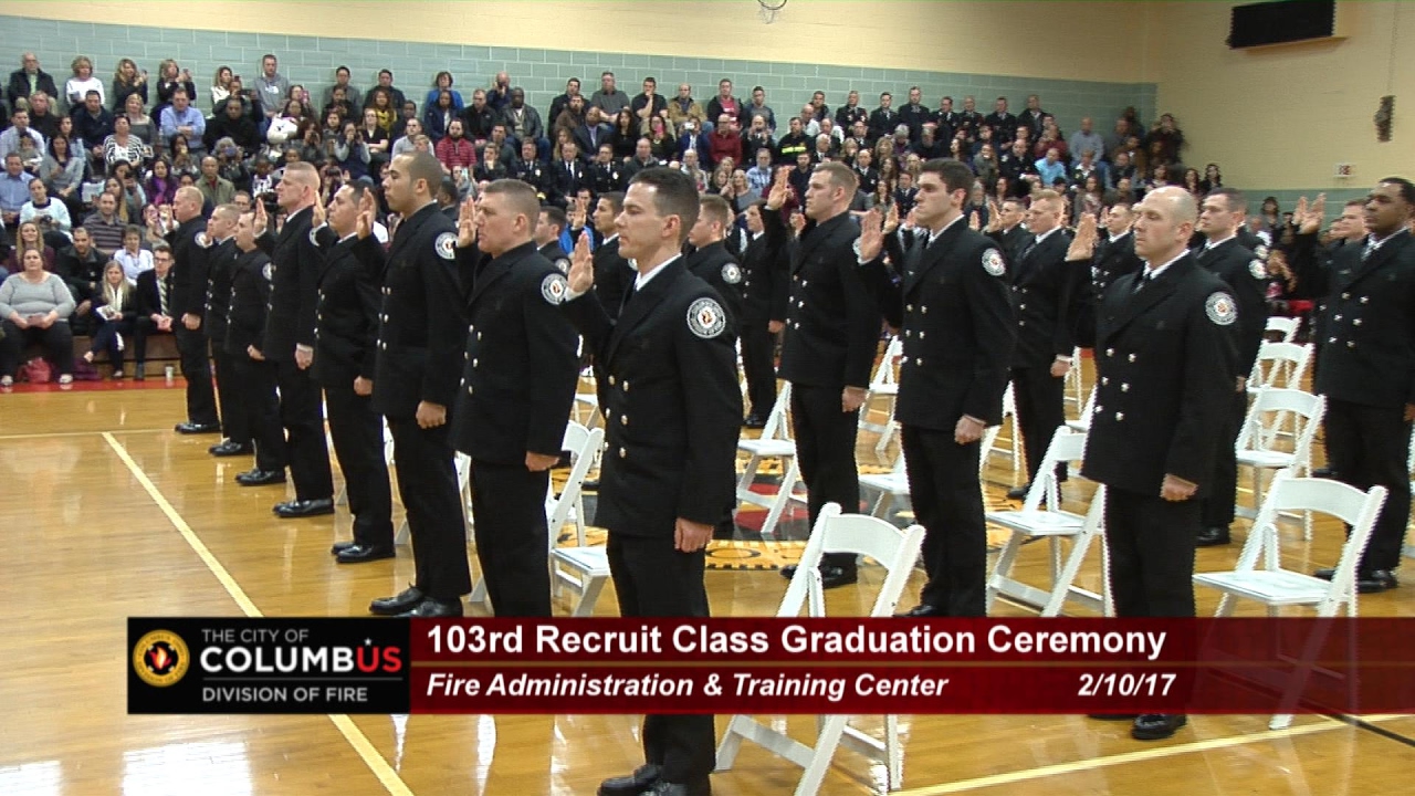 Columbus Division of Fire Graduation Ceremony - YouTube
