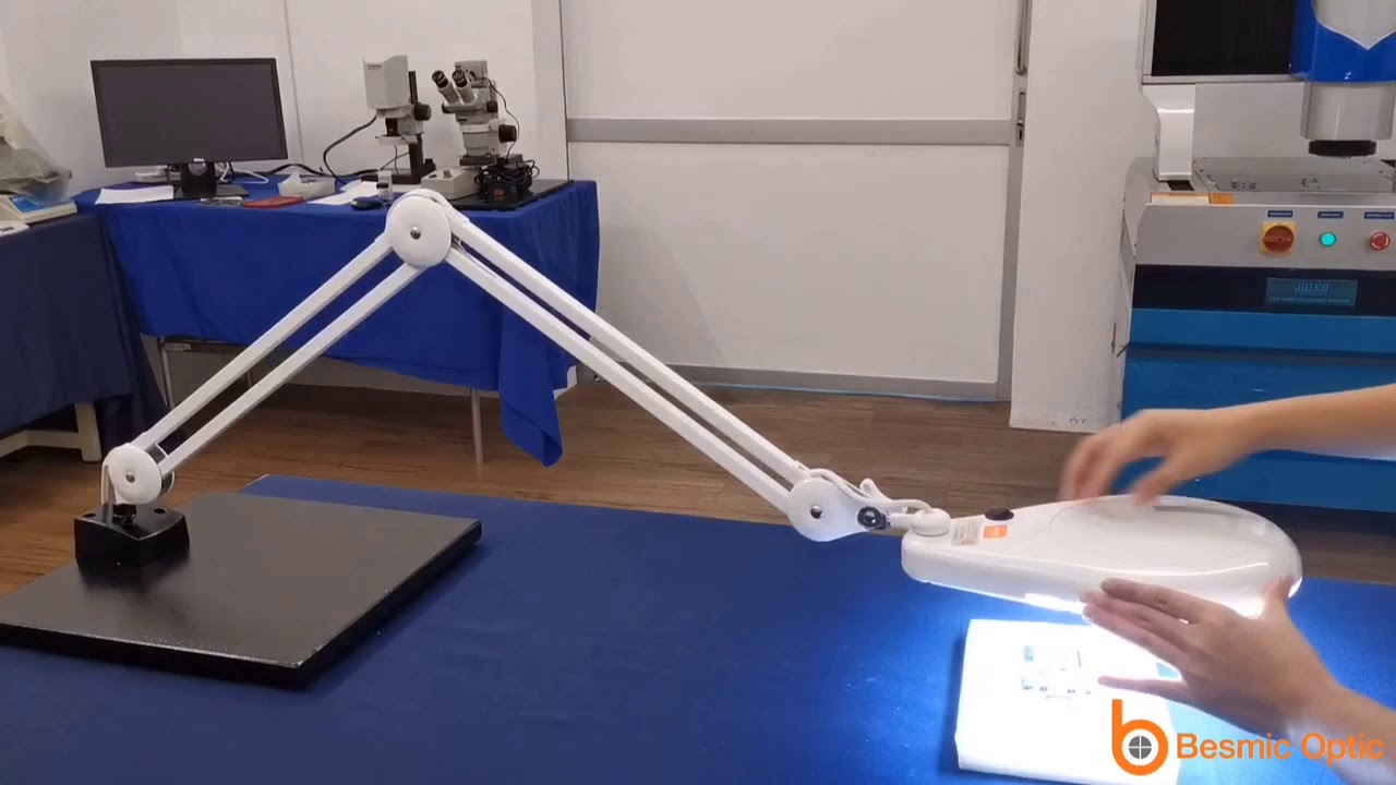 Everlite - Magnifier Lamp with heavy base - YouTube