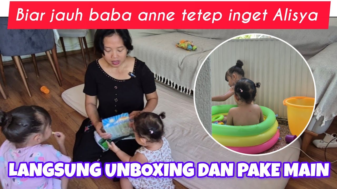ALISYA DAPAT KIRIMAN DARI BABA ANNE LANGSUNG UNBOXING DAN BUAT MAIN - YouTube
