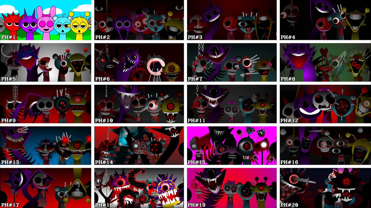 Sprunki Showcase😍incredibox sprunki animation ! Raddy x Durple x Pinki ...