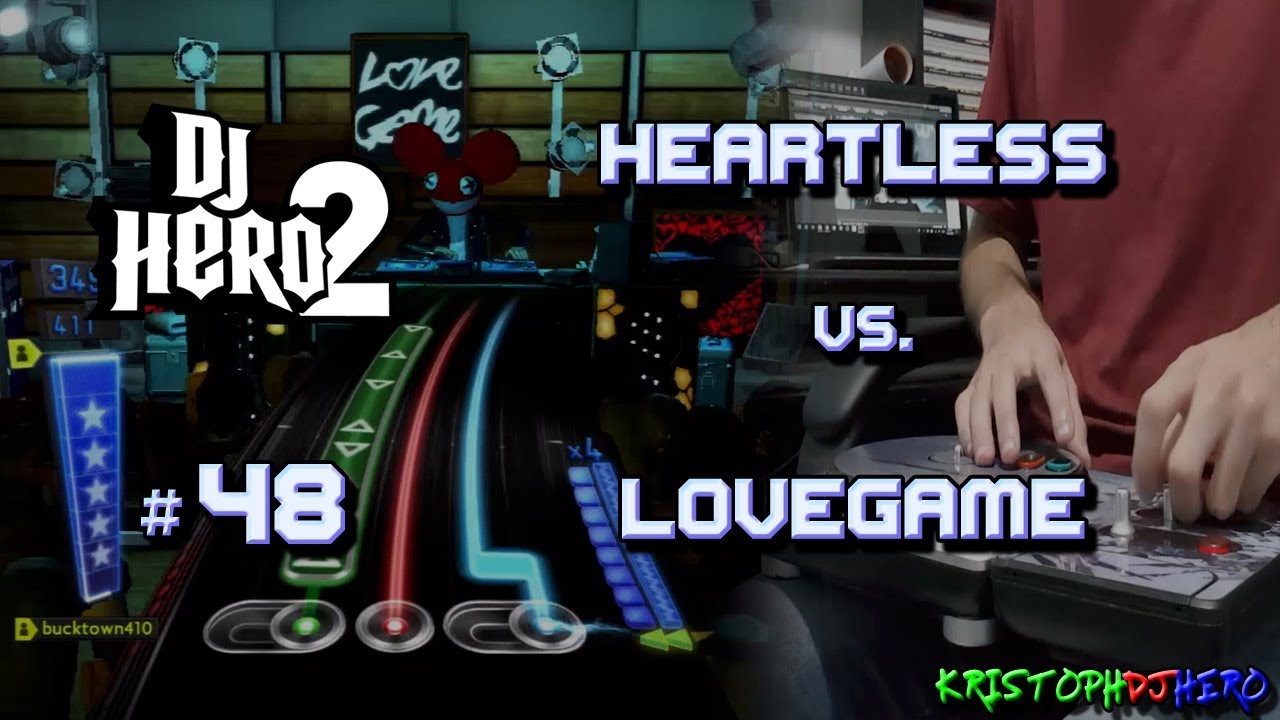 DJ Hero 2 - Heartless vs. Lovegame 100% FC (Expert) - YouTube