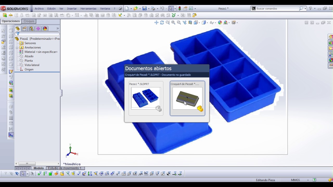 TUTORIAL DE SOLIDWORKS BASICO 1 - YouTube