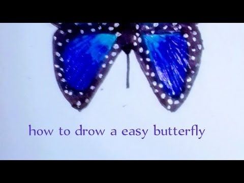 how to drow a butterfly 🦋, very beautiful butterfly drowning 💖☺️ - YouTube