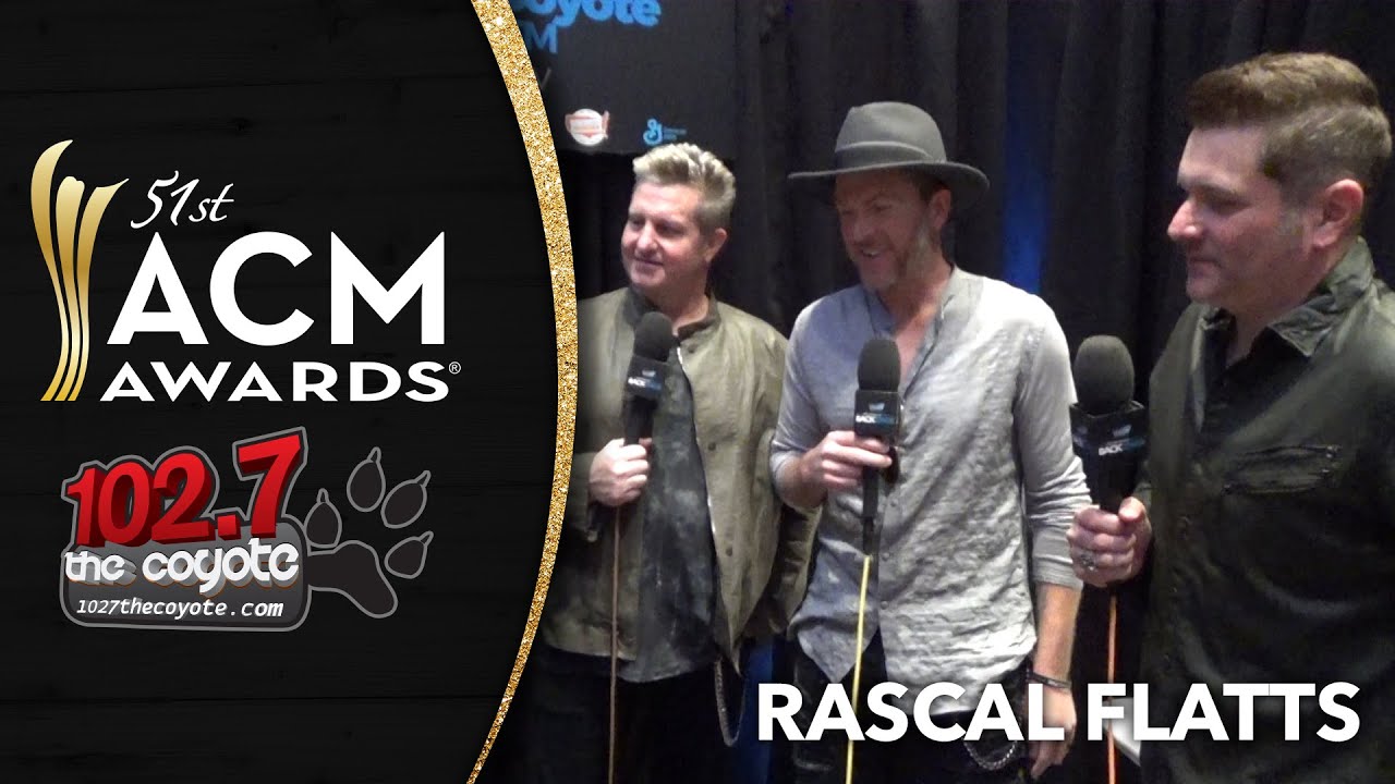 Rascal Flatts talks to 102.7 The Coyote at the ACM Awards - YouTube