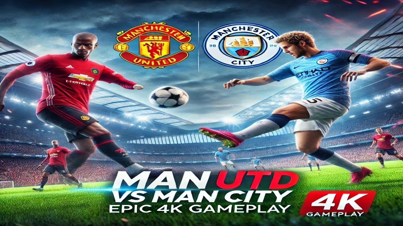 Manchester Derby PS5 Gameplay | Man United vs Man City in 4K Ultra HD ...
