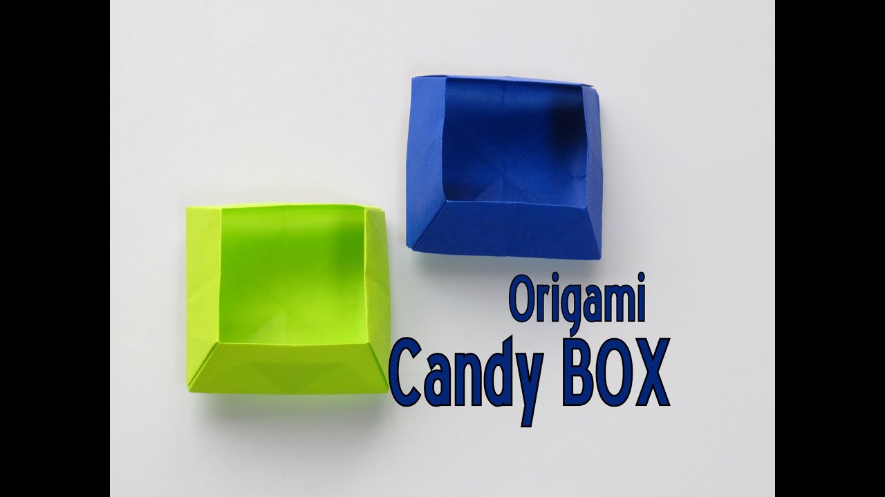 Origami - How to make a Candy BOX - YouTube