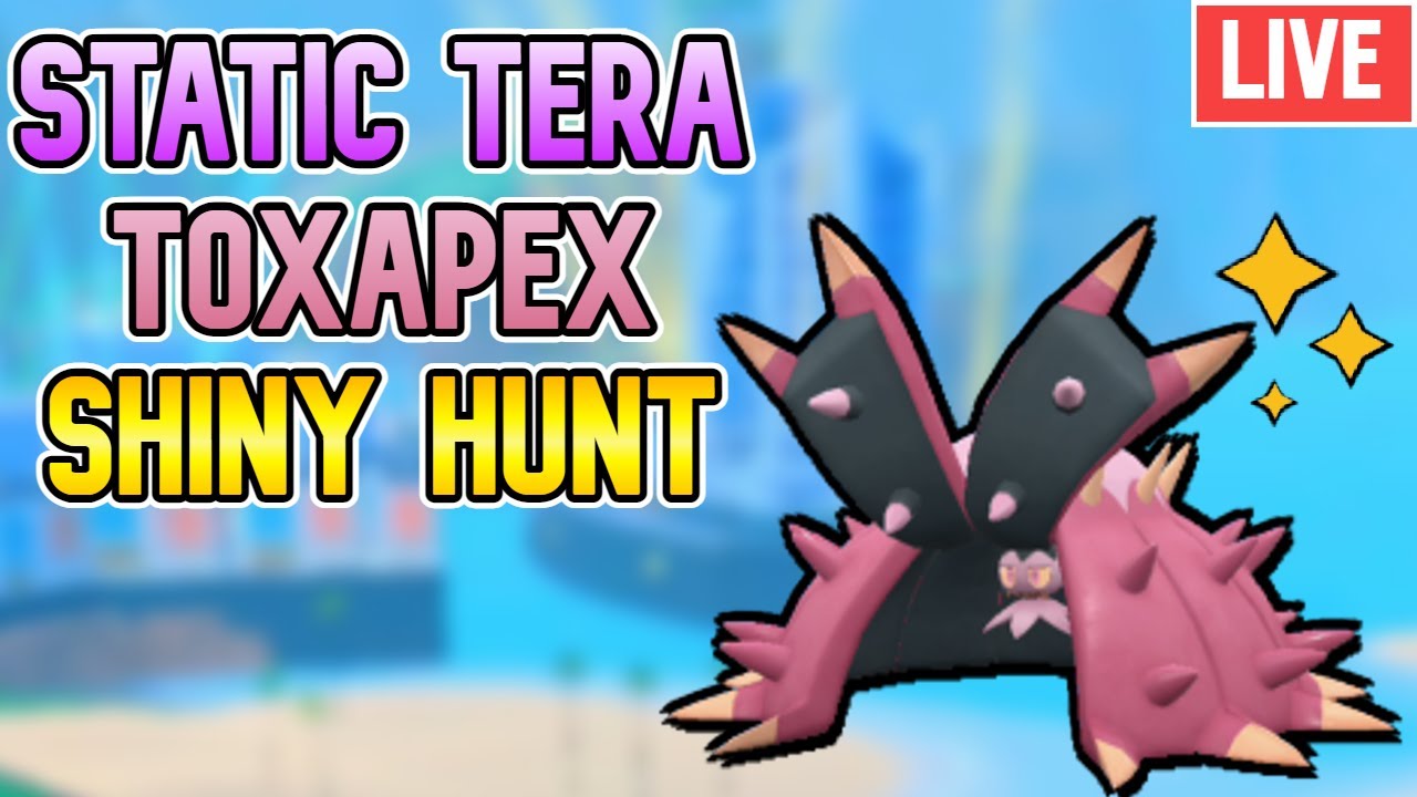SHINY HUNTING Wild Tera Toxapex Shiny Hunting! (with USUM SOS on the ...