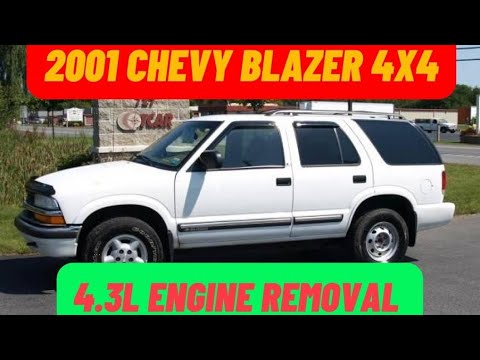 2001 Chevy Blazer 4x4 engine removal - YouTube