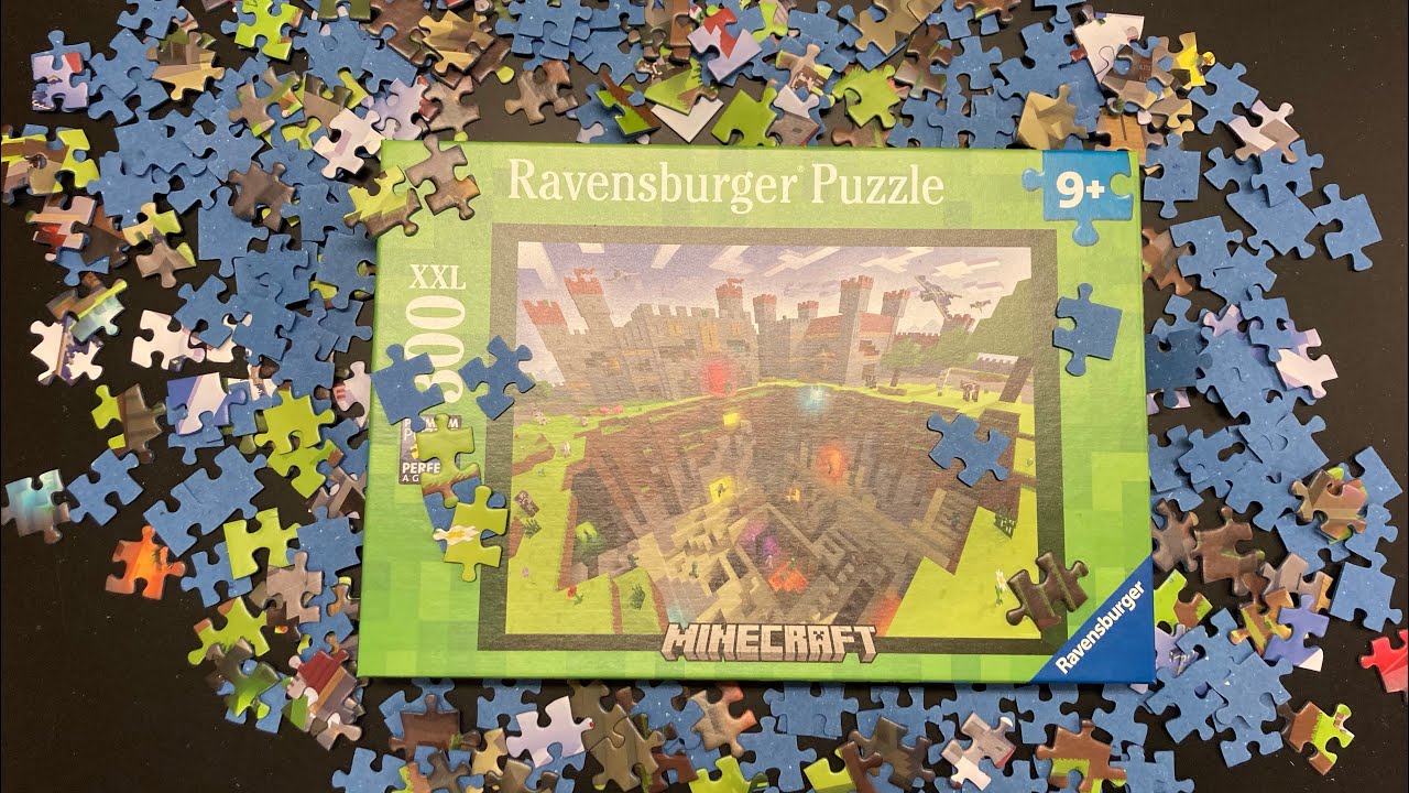Minecraft jigsaw puzzle from Ravensburger|#video #minecraft #puzzle # ...