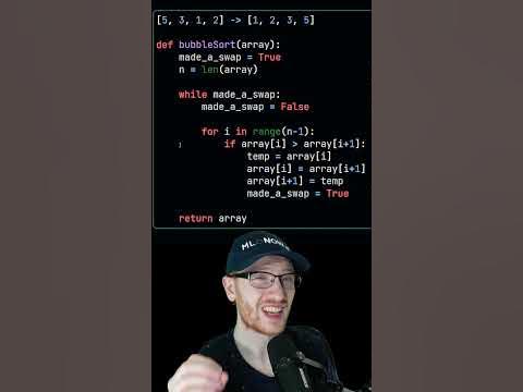 Bubble Sort Algorithm in Python - YouTube