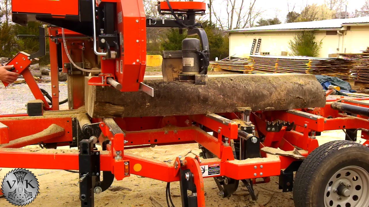 European Ash on the Woodmizer LT35HD Portable Sawmill - YouTube