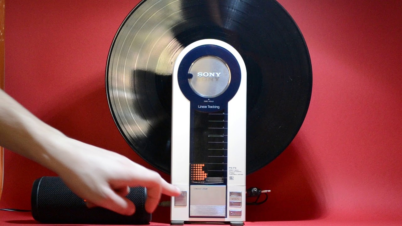 SONY PS-F9 Portable turntable giradischi Flamingo linear tracking rare ...