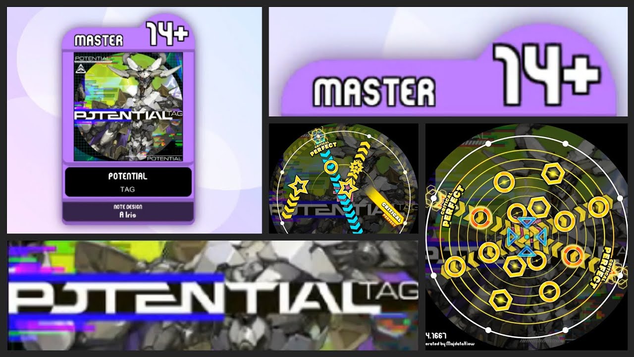 【maimai創作譜面】POTENTIAL / TAG (MASTER:14+)【majdata】 - YouTube