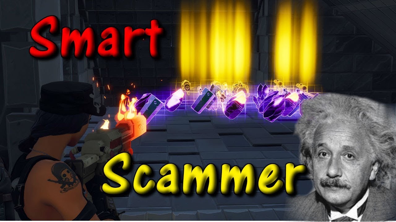 SMART Scammer Scams Himself! Scammer Gets Scammed On Fortnite Save The ...