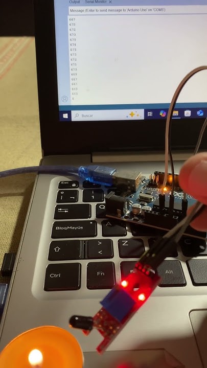 Arduino y sensor de flama - YouTube