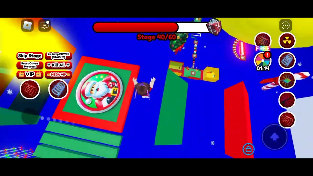 Roblox Christmas obby gameplay - YouTube