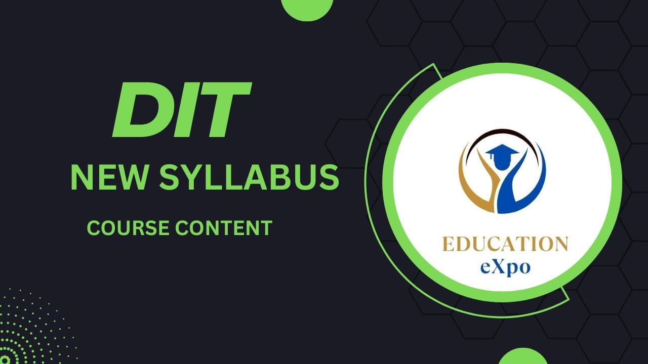 DIT COURSE CONTENT (according to new syllabus) - YouTube