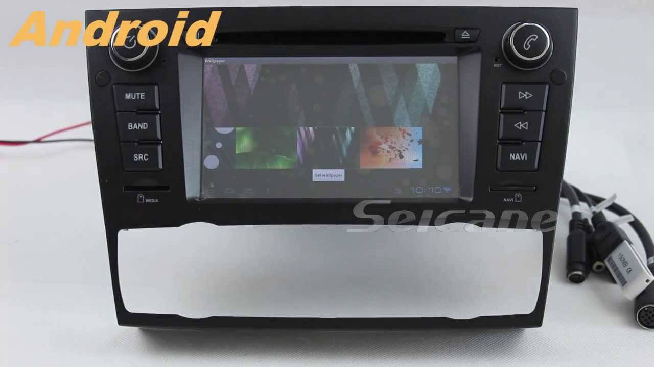 BMW E90 3 Series Saloon Android DVD player radio GPS navigation system ...