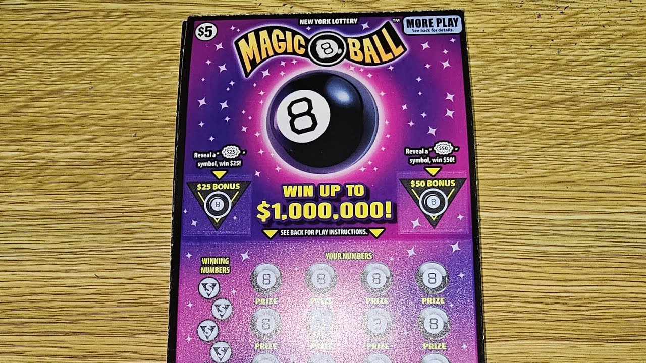 5 Tickets Magic 8 Ball NYC NY Lottery Scratch Off Tickets - YouTube