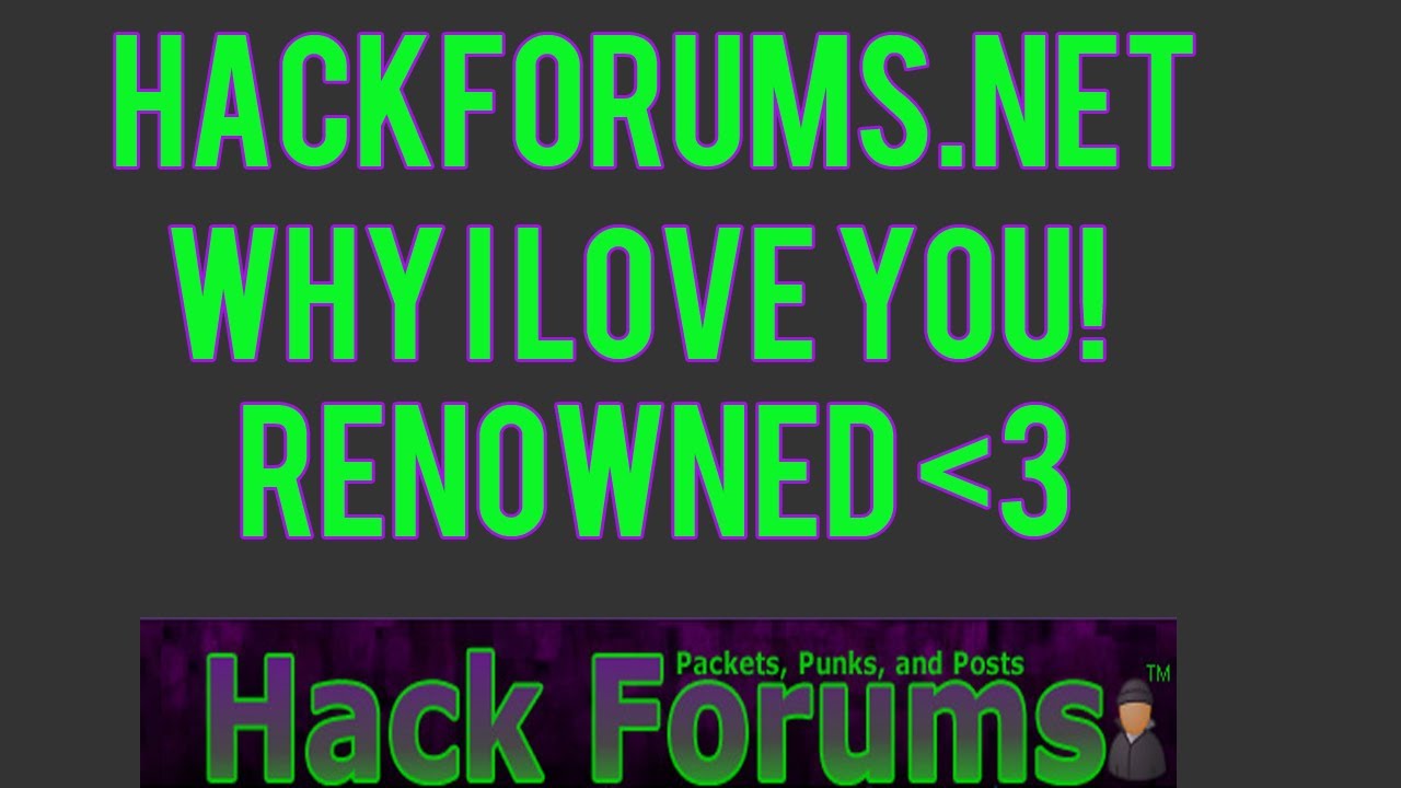 HackForums.Net - Why I love you! - YouTube
