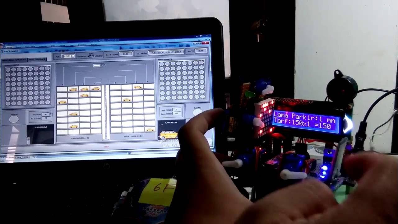 Simulasi Sistem Parkir Otomatis dengan LabVIEW dan Arduino - YouTube