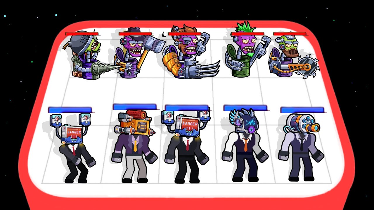 Merge Toilet Zombie vs Robot Cameraman Merge Battle Gameplay Max Levels ...