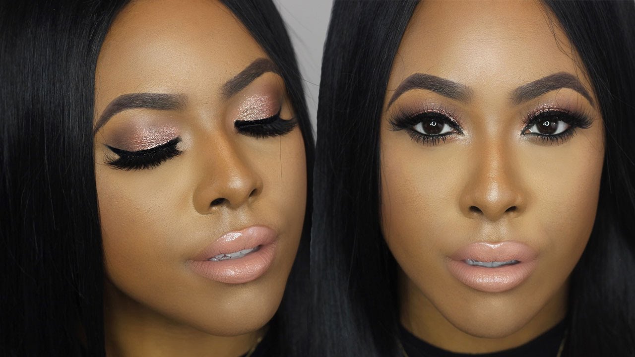 Champagne Kiss Tutorial| Full Coverage Routine - YouTube