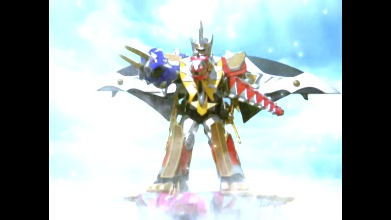 Power Ranger Dino Trueno | Transformación en Valkasaurus Megazord - YouTube