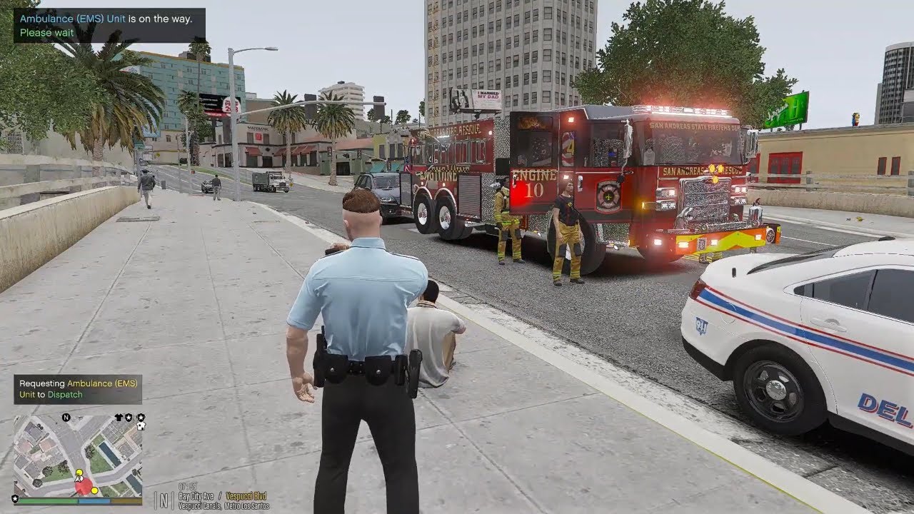 Gta 5 Lspdfr LOS SANTOS City Police - Del Perro Beach Patrol #gta #gta5 ...