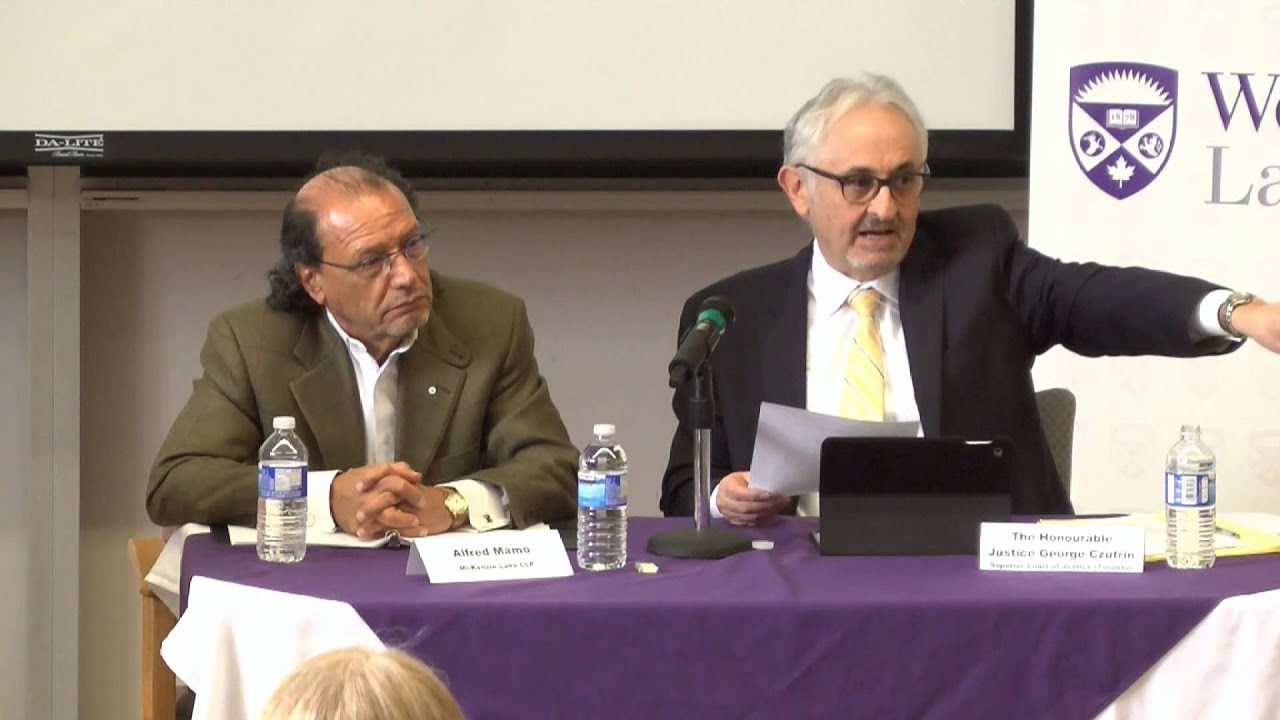 Access to Justice Panel Discussion - Alf Mamo and the Honourable ...