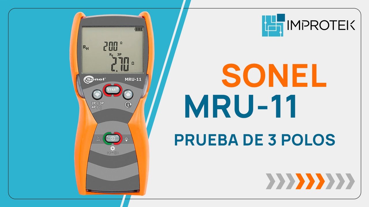 SONEL MRU-11 | Prueba de 3 Polos - YouTube