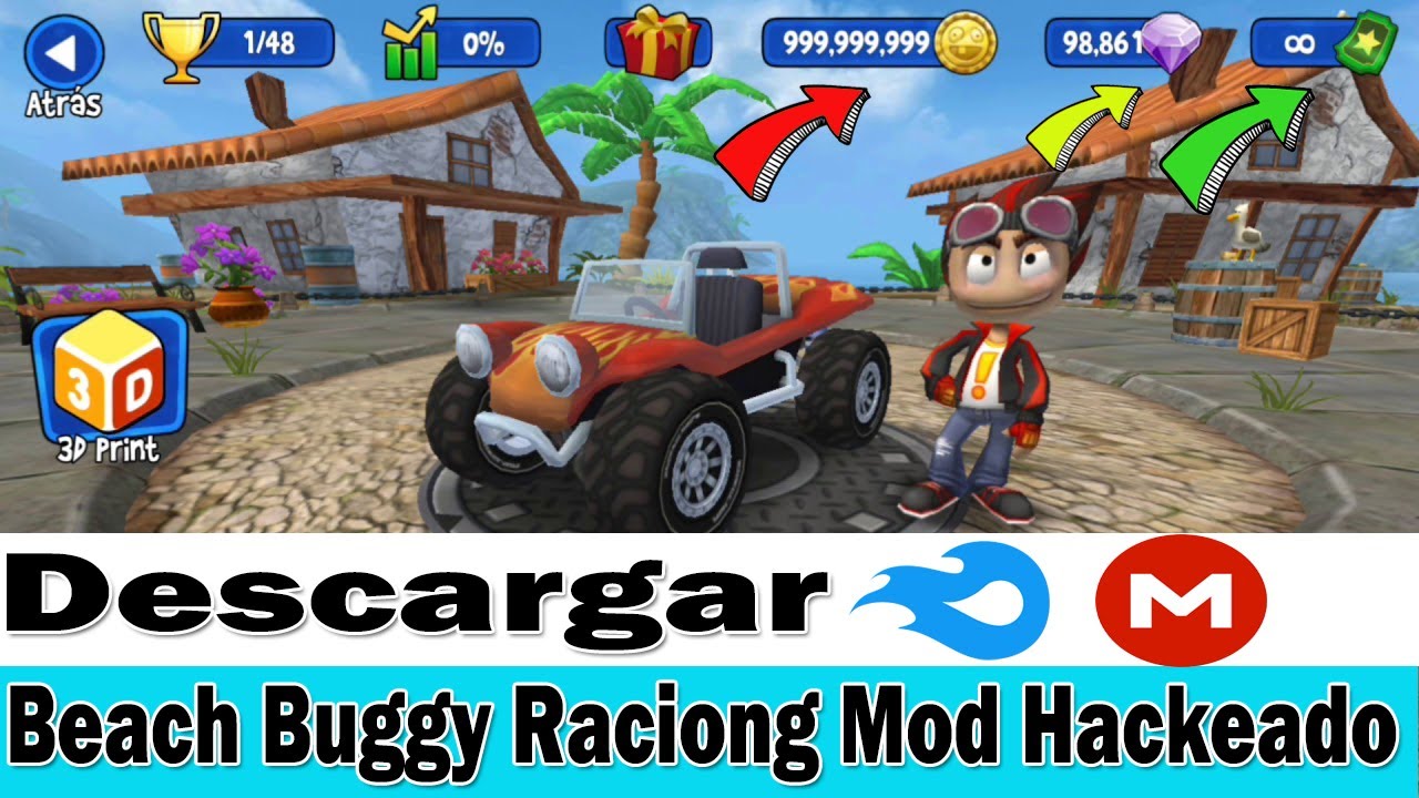 BB RACING HACKEADO Para Android Vidas y Dinero infinito/ Beach Buggy ...