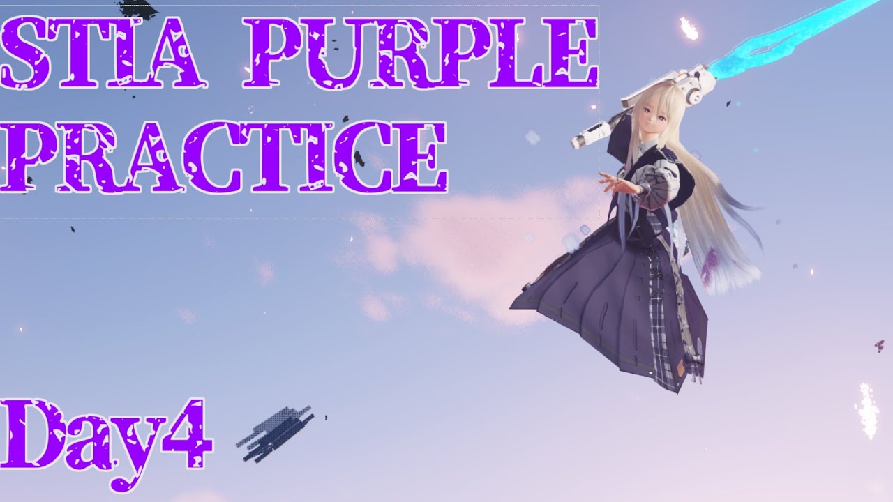 [PSO2:NGS]STIA PURPLE PRACTICE BrFo katana only Day4 - YouTube