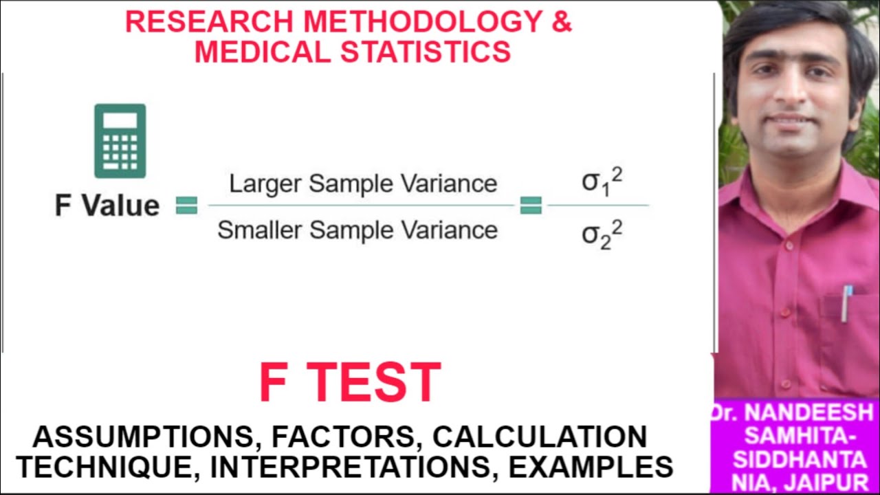 F TEST- PARAMETRIC TEST| RULES, CALCULATIONS,|RESEARCH & STATISTICS|# ...